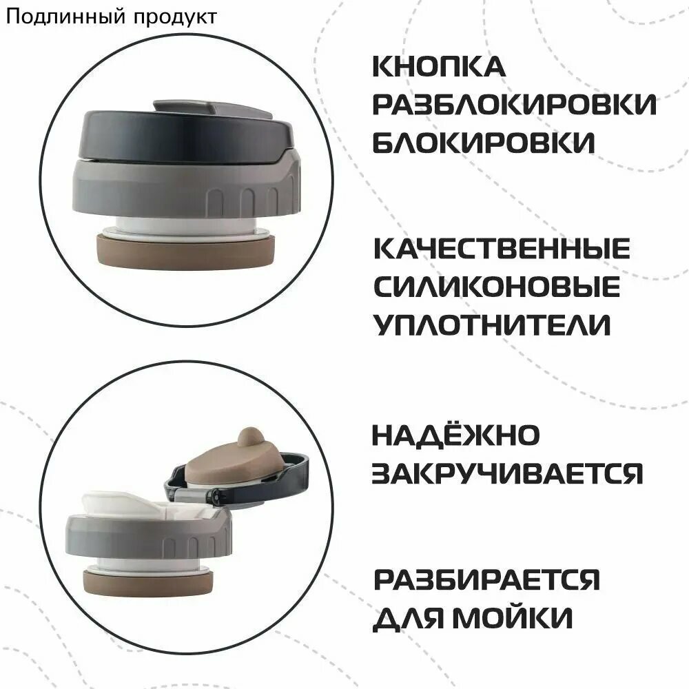 Термос Ударопрочный корпус, Непроливайка, Вакуумный, 2.5 л