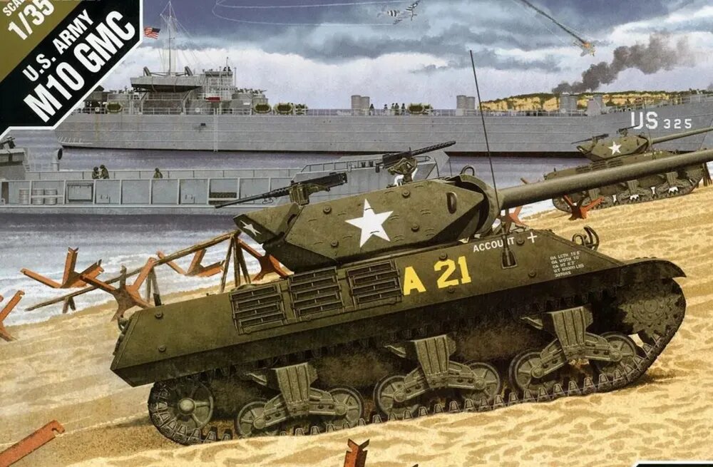 Academy 13288 1/35 Армия США M10 Танк-разрушитель (пластиковая модель)