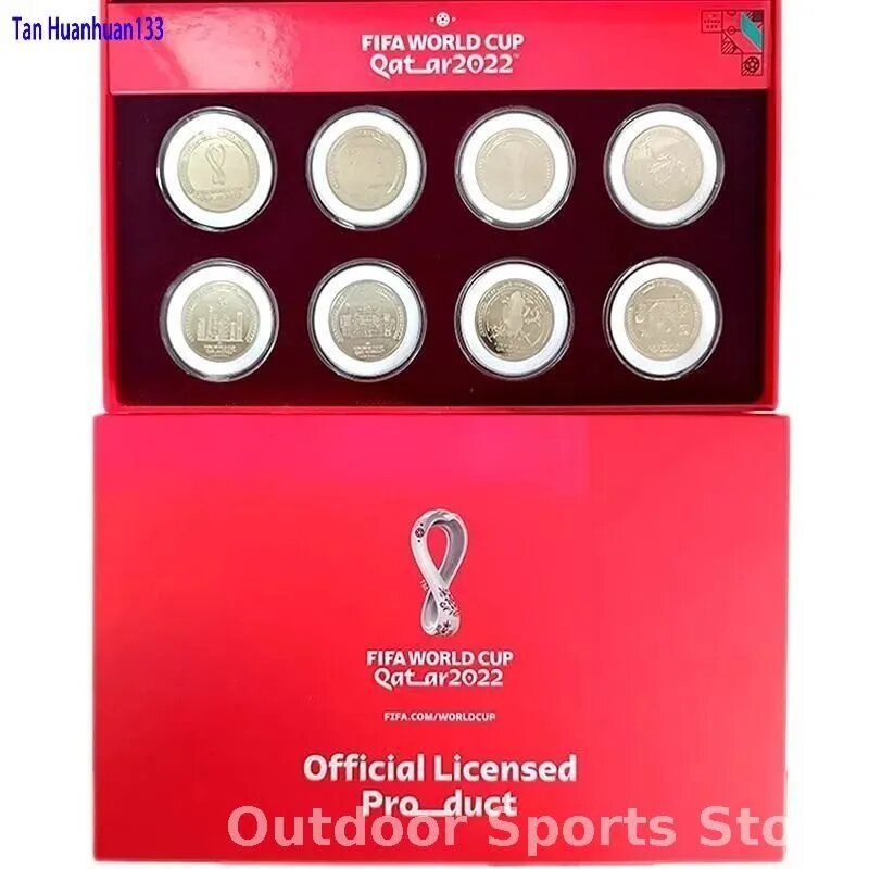 Памятные монеты Катара к чемпионату мира по футболу 2022 годаНабор из 8 предметов