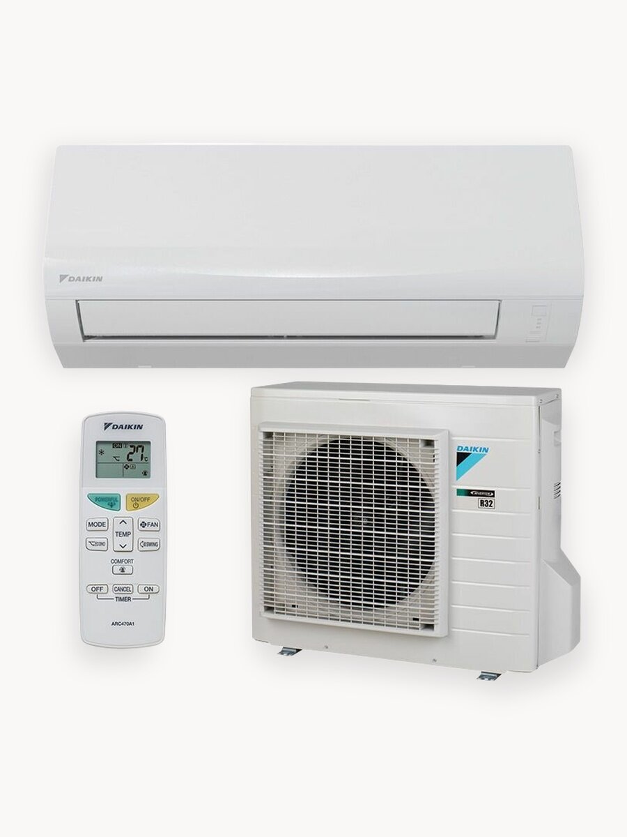 Кондиционер (сплит-система) инверторный , белый/Daikin Sensira FTXF71F до 70 кв. м.