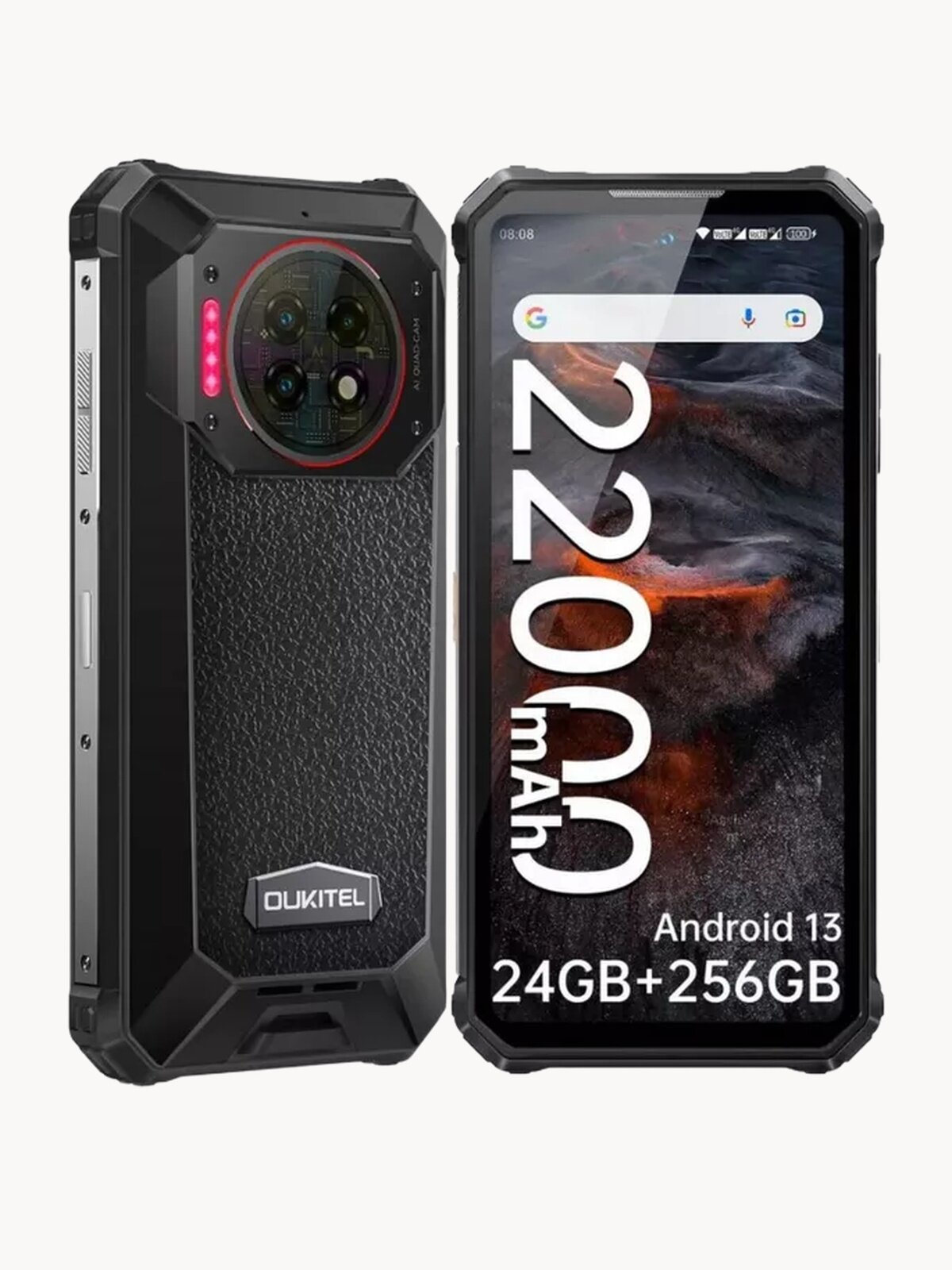 СмартфонІ WP19PRO 24ГБ(8ГБ+16ГБ)256 ГБ, MediaTek Helio G99, черный