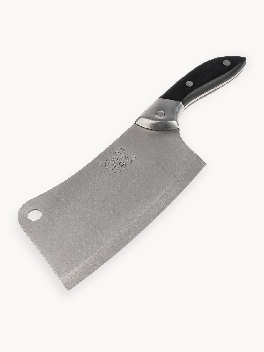 Нож кухонный большой топорик шефа тесак для кухни стальной