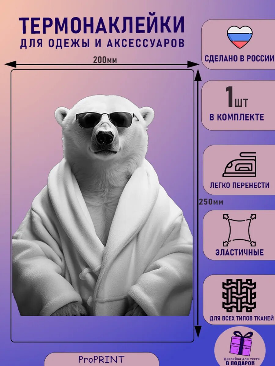 Термонаклейка на одежду взрослая