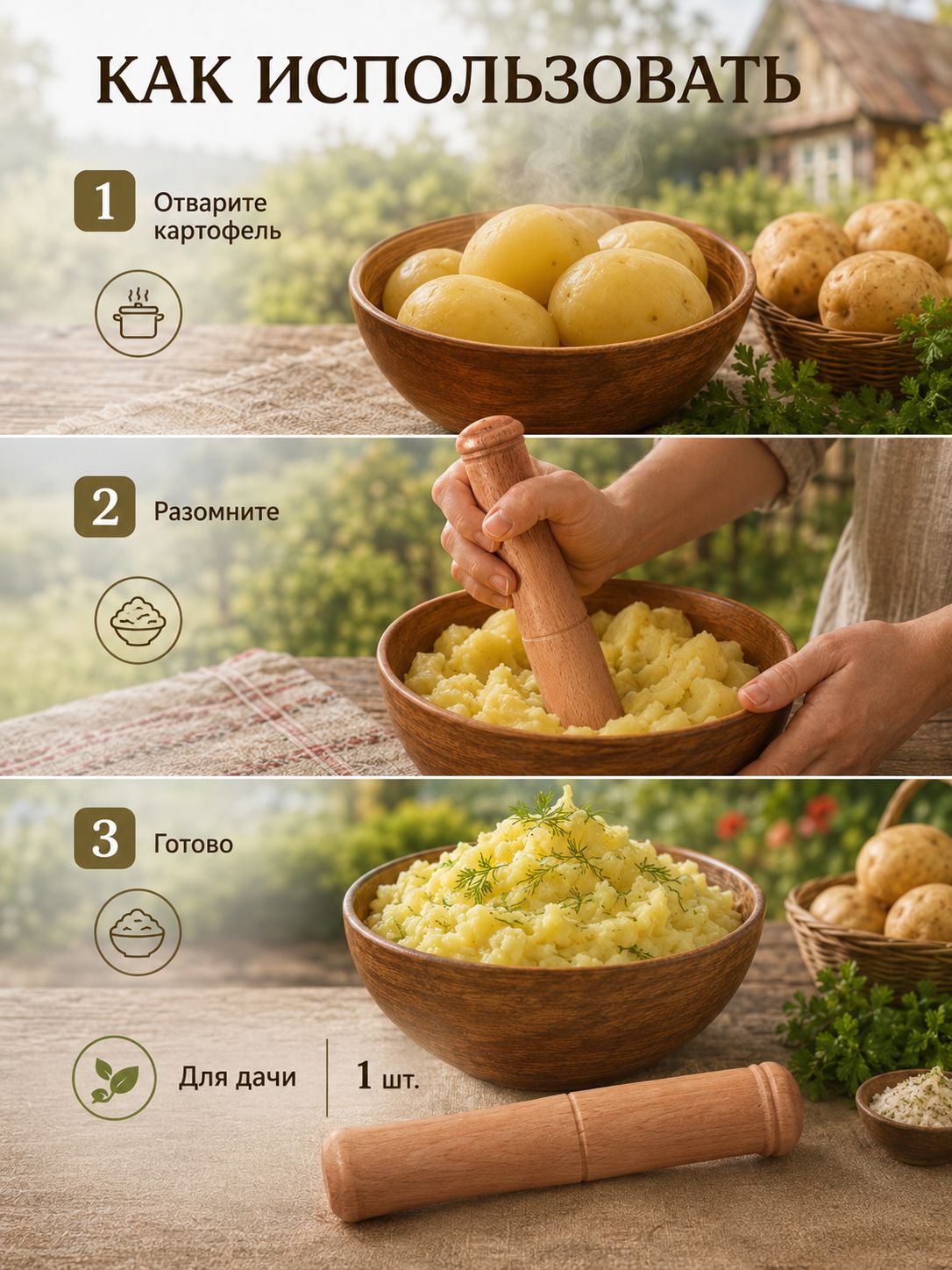 Толкушка для картофеля — фото 1
