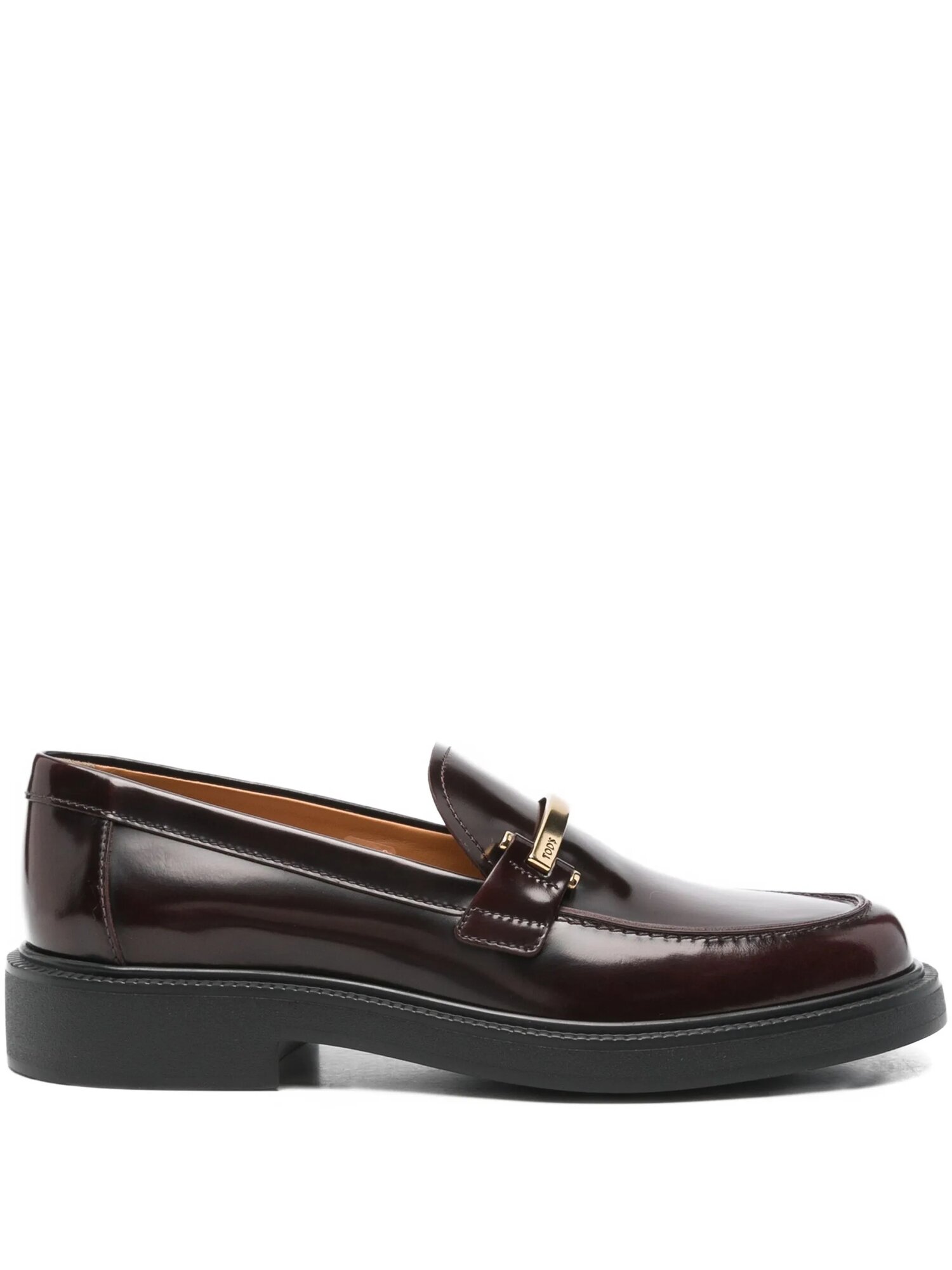 Лоферы Leather metallic-bar loafers