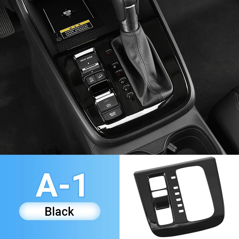 Наклейка на рамку переключения передач Honda CRV 6 (2023-2025), Black A-1