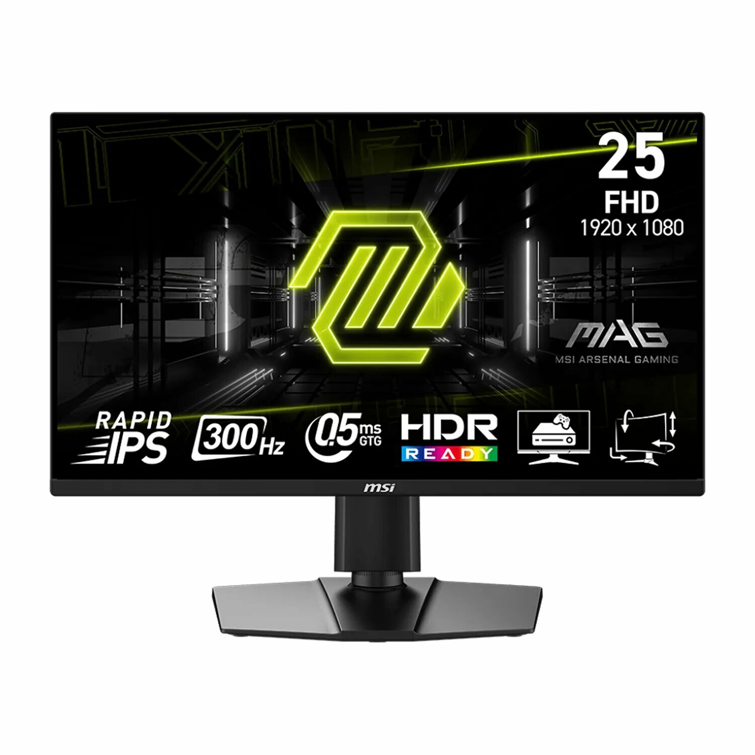 24.5" монитор MSI MAG 255PXF, IPS, 300Hz, Full HD (1920x1080)