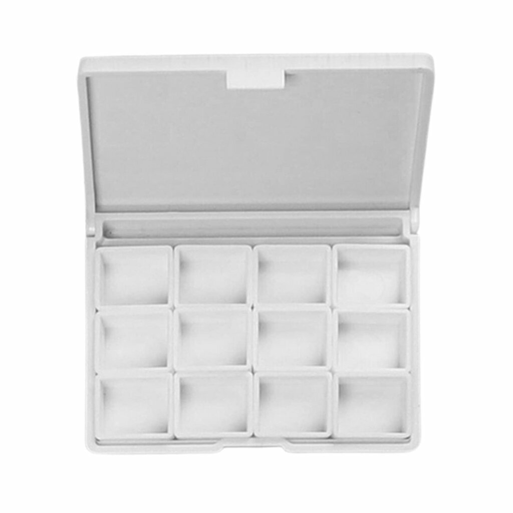 Футляр для Палитры красок на 12 Лунок с Пылезащитной Крышкой для Акварели Гуаши Акрила Масла