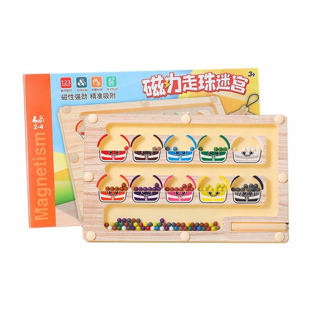Развивающая игра Магнитный лабиринт / Логическая игрушка для подготовки детской руки к письму