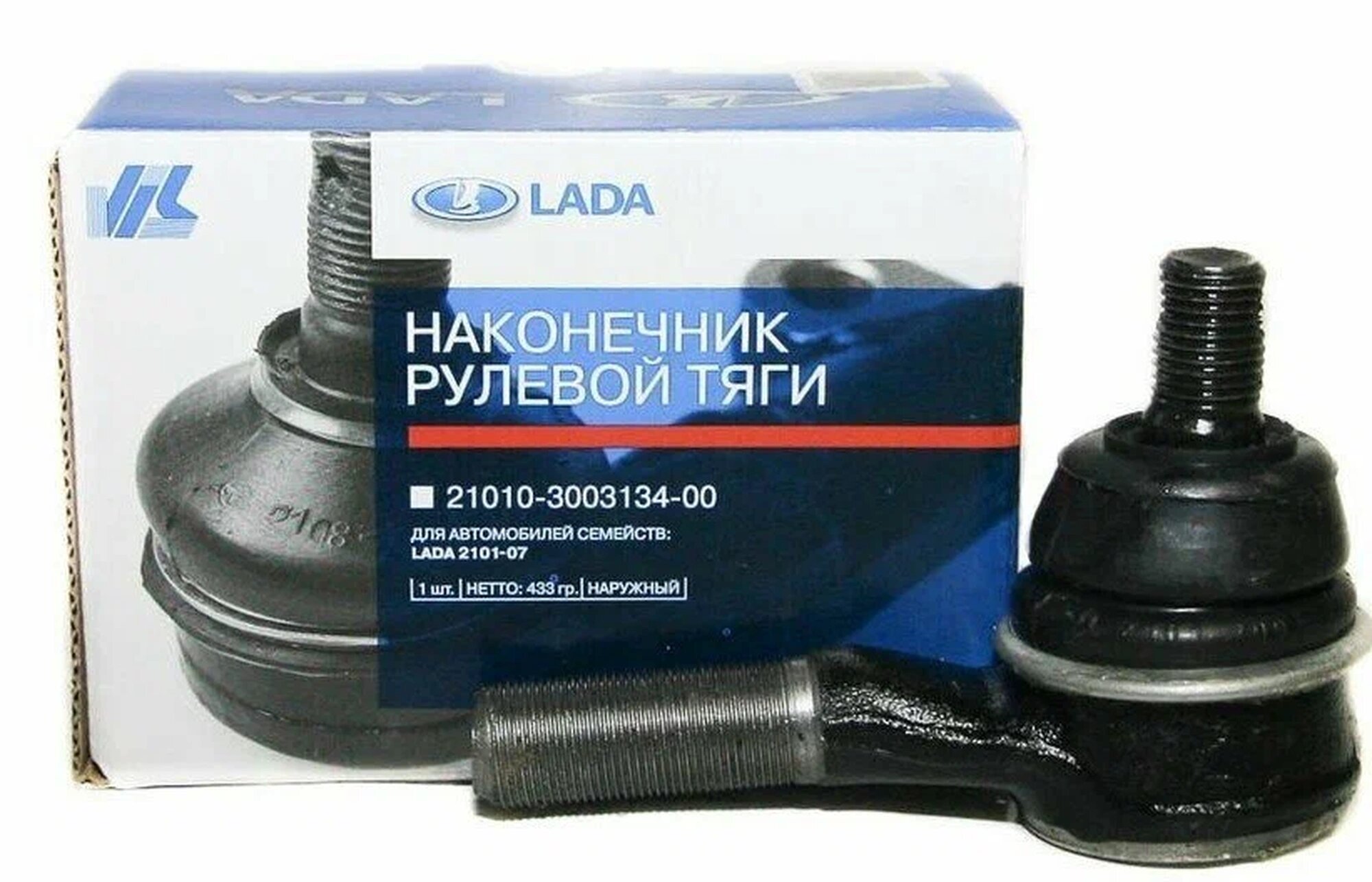 Наконечник крайней тяги рулевой трапеции наружный 2101, LADA 21010300313400