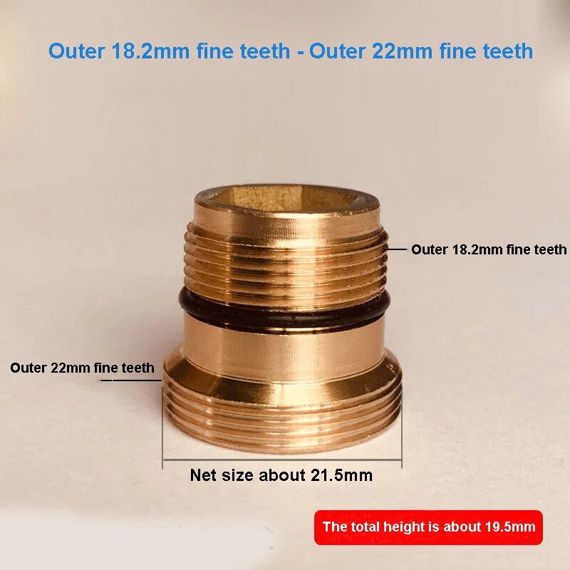Адаптер для аэратора M16.2/18.2/21.2/23.2 мм к M22 18.2 to 22