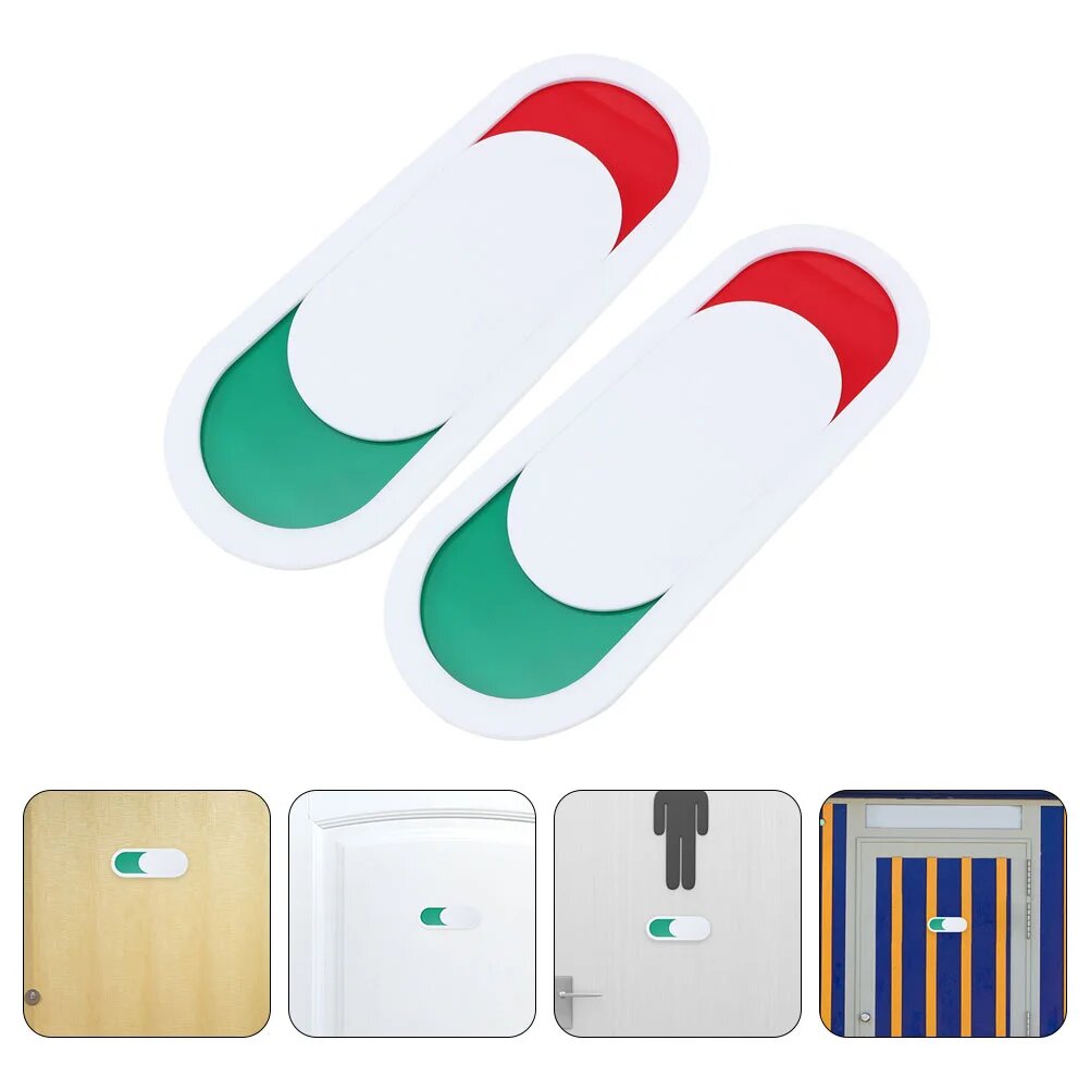 2 шт. стеклянные таблички "Занято/Свободно"