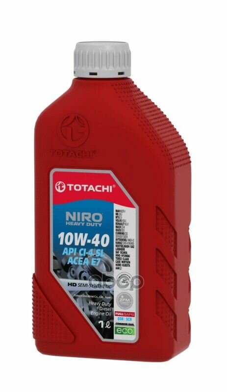TOTACHI Масло Моторное Totachi Niro Hd Semi-Synthetic Api Ci-4/Sl 10W-40 Пласт. 1Л