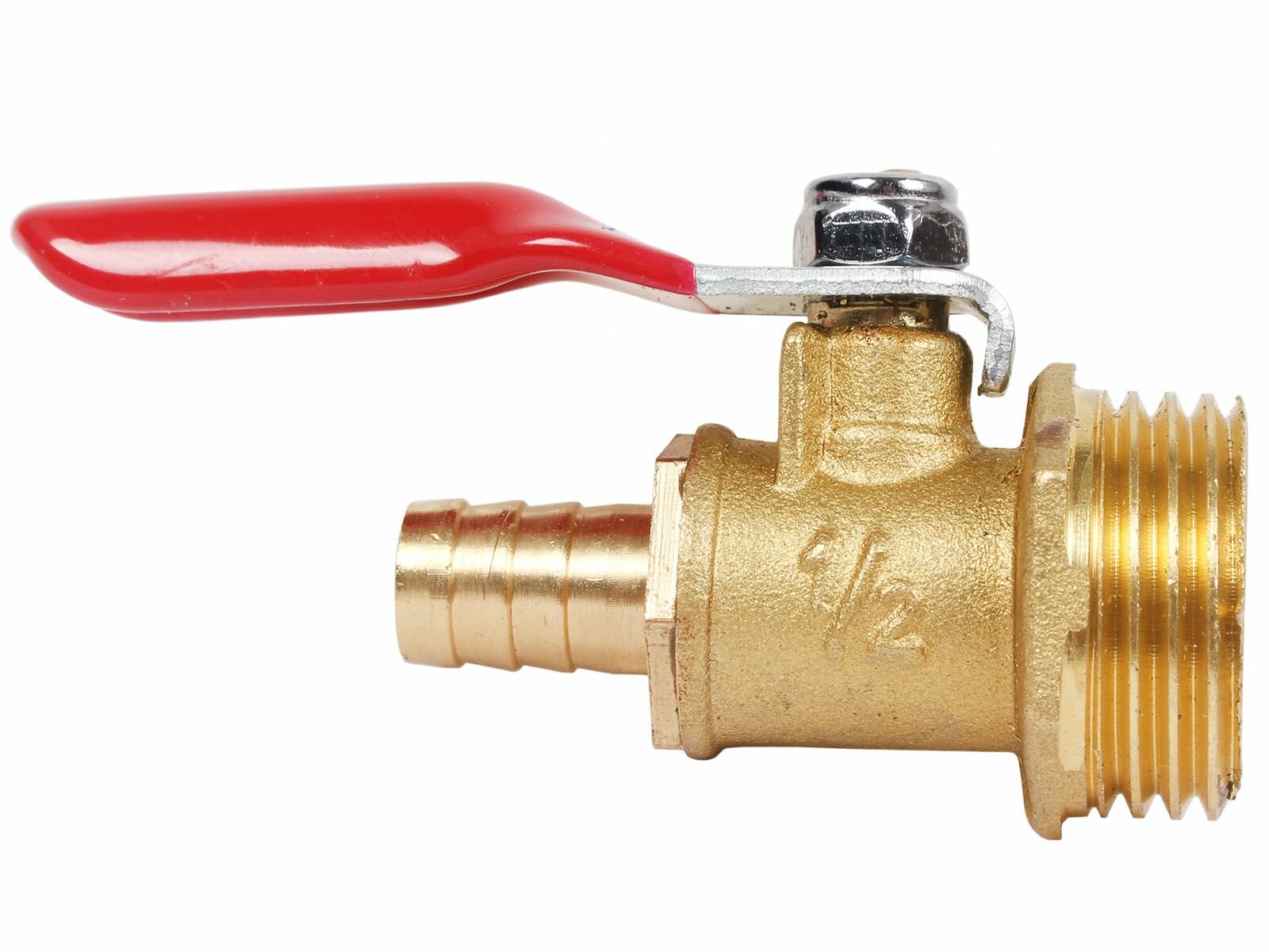 Кран шаровый М1/2 - штуцер под шланг 8мм ANROKEY