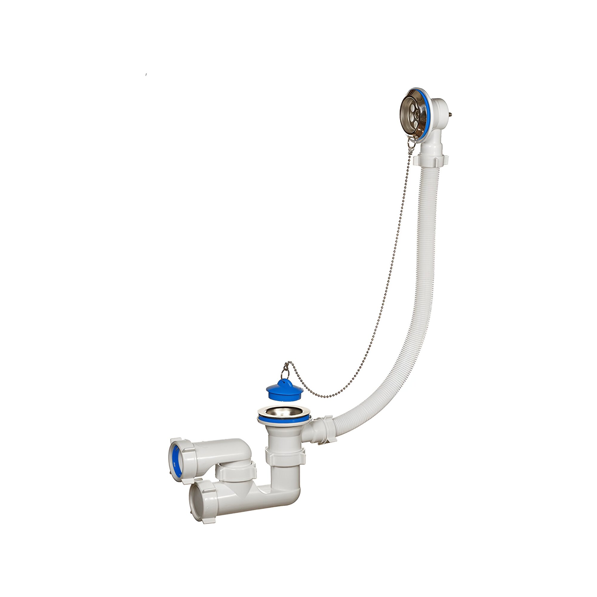 Сифон для ванн Orio, 1 1/2" x 40 мм, регулируемый, с переливом