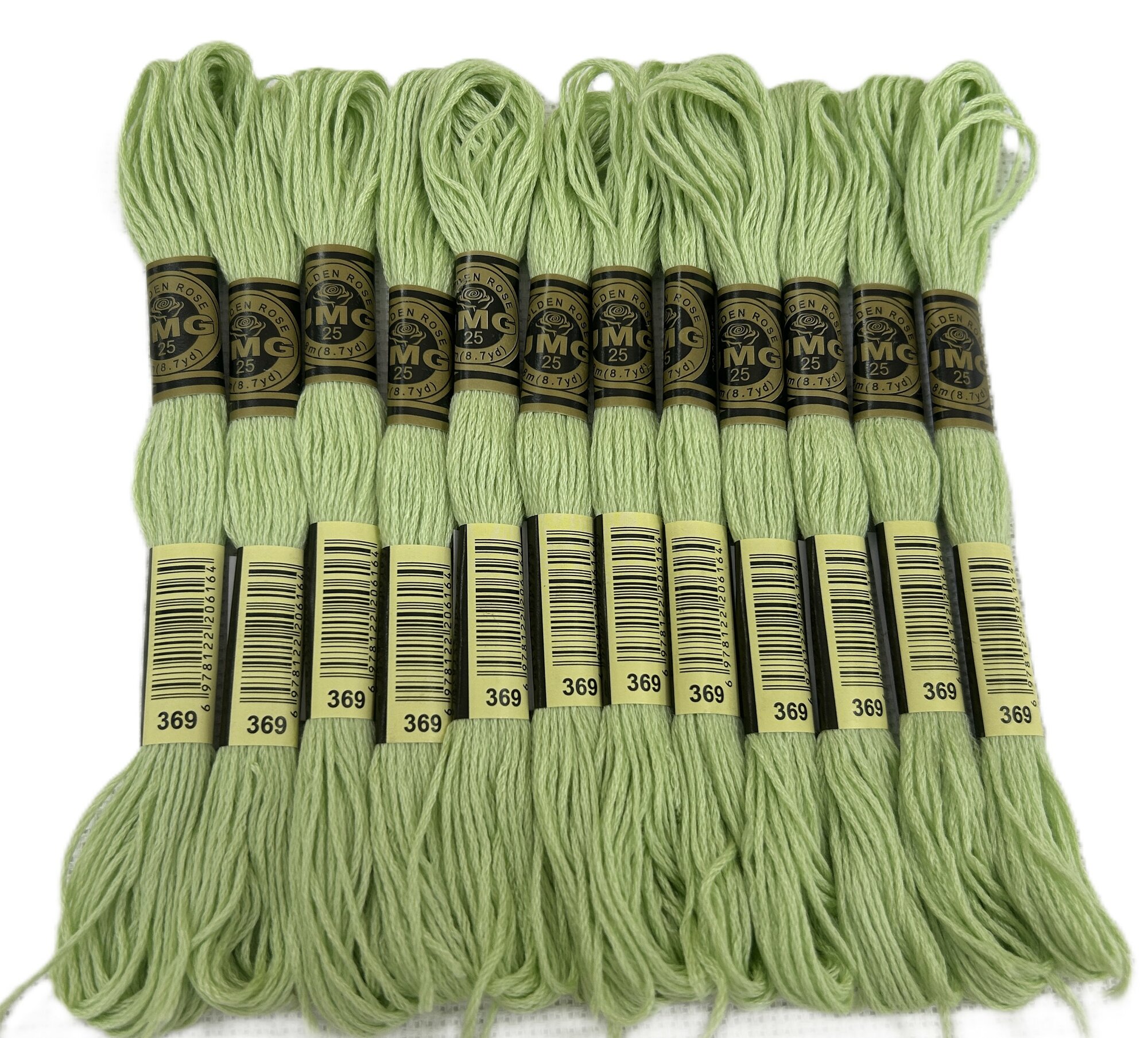 Нитки для вышивания JMC мулине (150-3866) 100% полиэфир 12 штук x 8 м