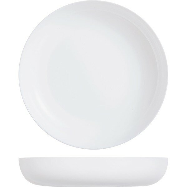 Тарелка глубокая «Эволюшнс Уайт», стекло, 1,4 л, белый (Arcoroc)