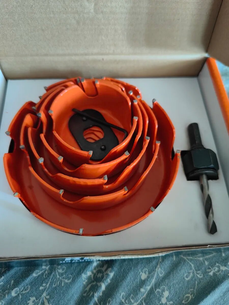 Набор металлических коронок по дереву , комплект 5 шт