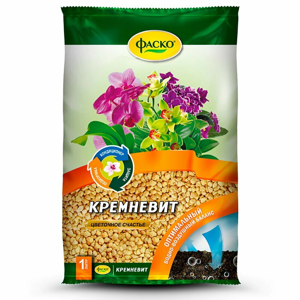 Кремневит "Цветочное счастье" Фаско, универсальный, с биогумусом, 1л
