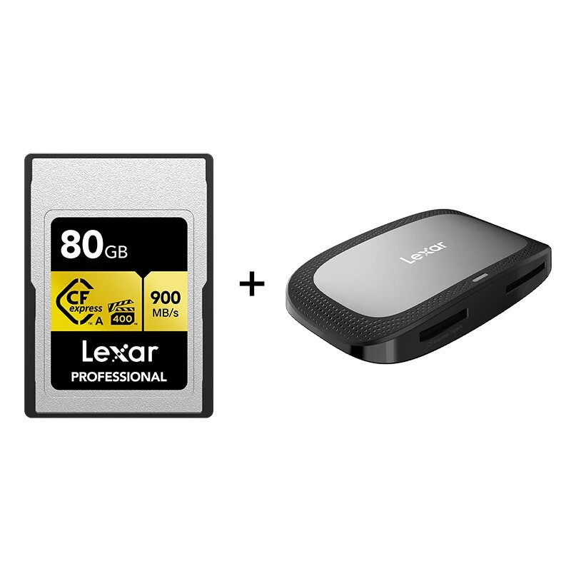 Lexar VPG 400 Type-A CFexpress карта памяти 80 ГБ 80GB and Reader 530