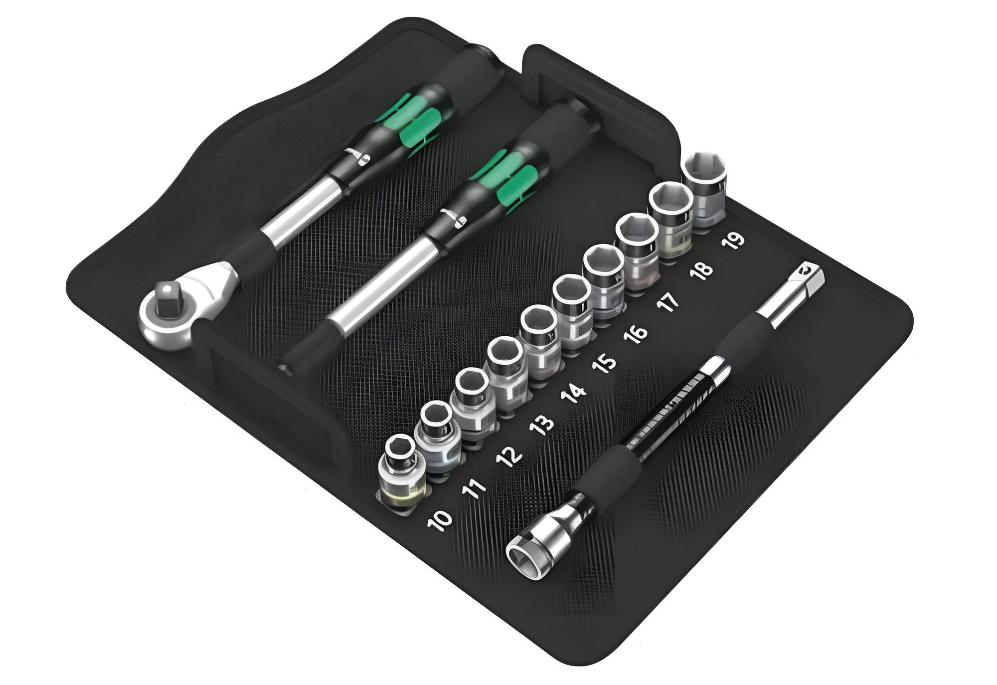 Набор инструментов с трещоткой Wera Zyklop Hybrid , 1/2", 13 предметов, WE-004090