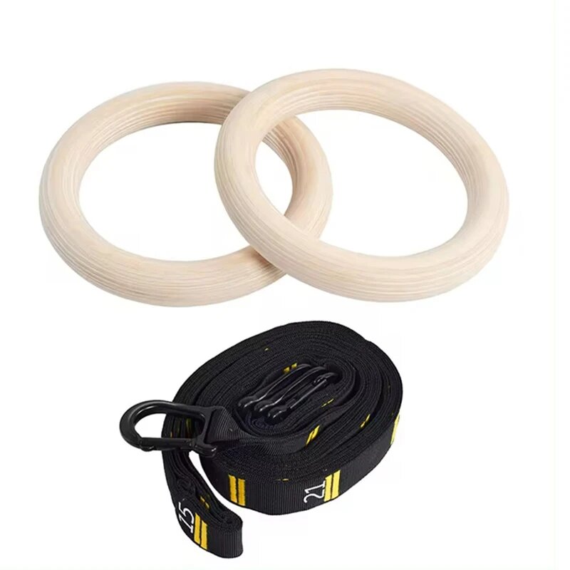 Деревянные гимнастические кольца Hufuch 28 мм