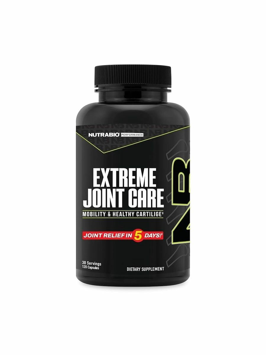 БАД NutraBio "Extreme Joint Care", для суставов, капсулы, 120 шт.