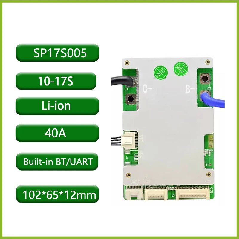 Литий-ионная батарея JBD BMS Smart 7S-22S 20A-200A 10-17S Li-ion 40A