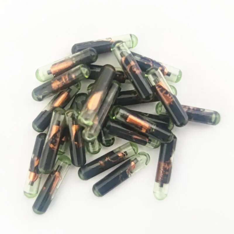 50 шт. Вторичный рынок ID48 транспондер Стандартный чип чистый OEM ID48 чип Автомобильный Транспондер стеклянный чип ID 48 разблокированный чип