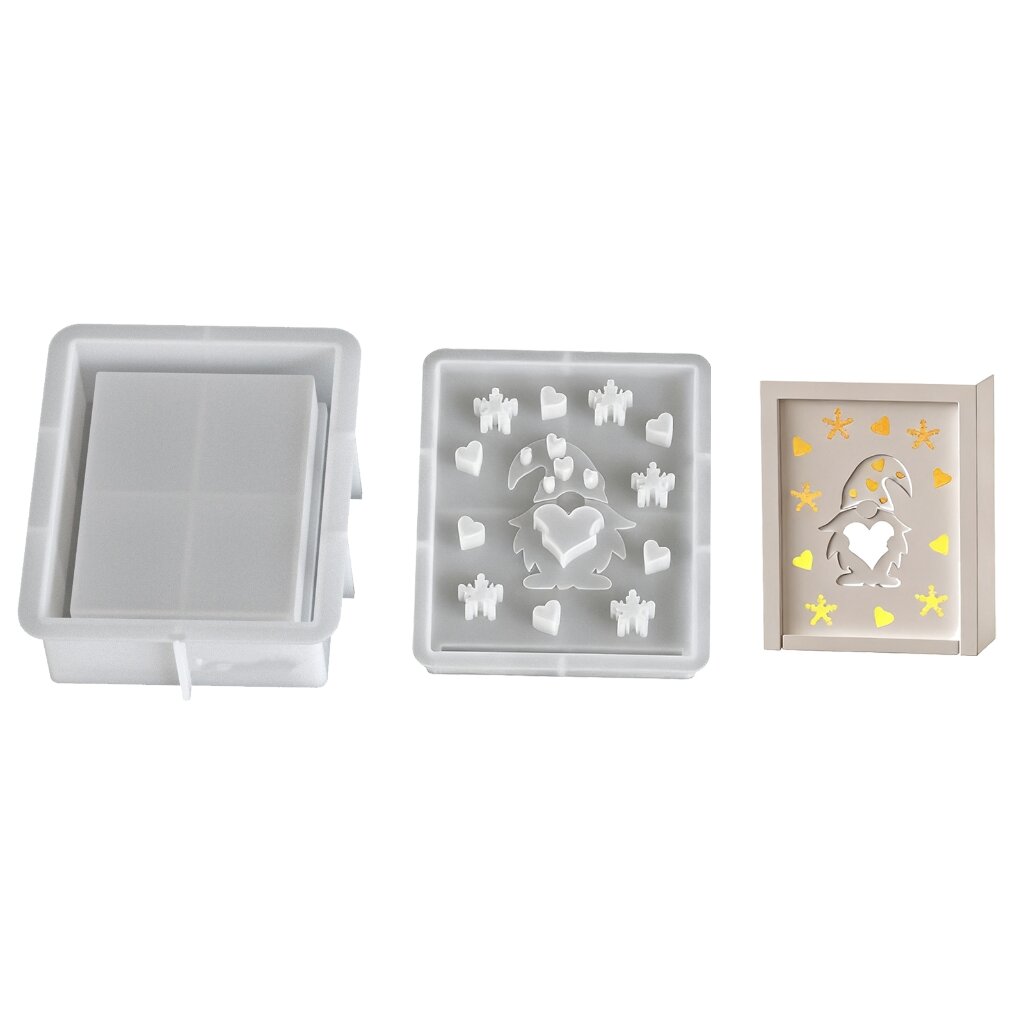 Силиконовые Формы В Виде Снежинок, Оленей И Ангелочков Для Рождественских Поделок И Декоров