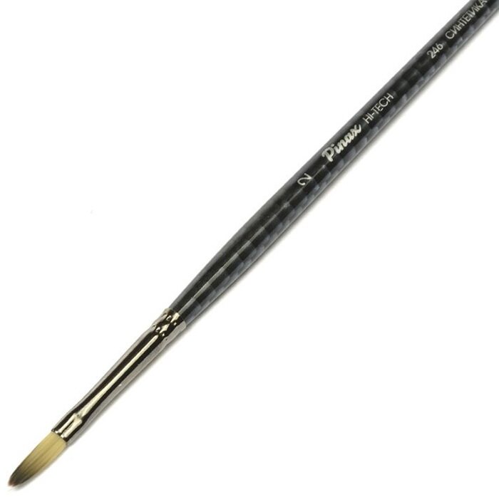 Кисть универсальная синтетика овальная HI-TECH-246 №2 ручка короткая