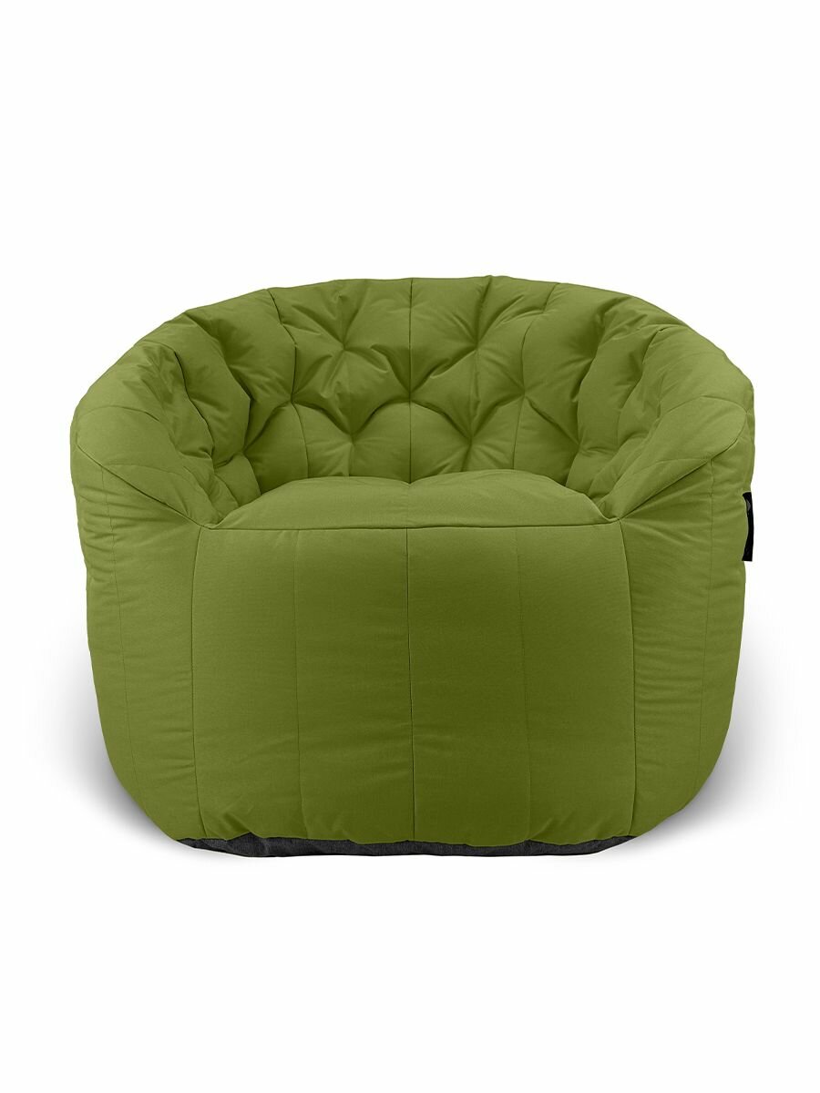 Уличное бескаркасное кресло Butterfly Sofa - Rainforest Retreat (оксфорд, зеленый) - садовая мебель в стиле лофт для террасы, веранды, беседки, бассейна