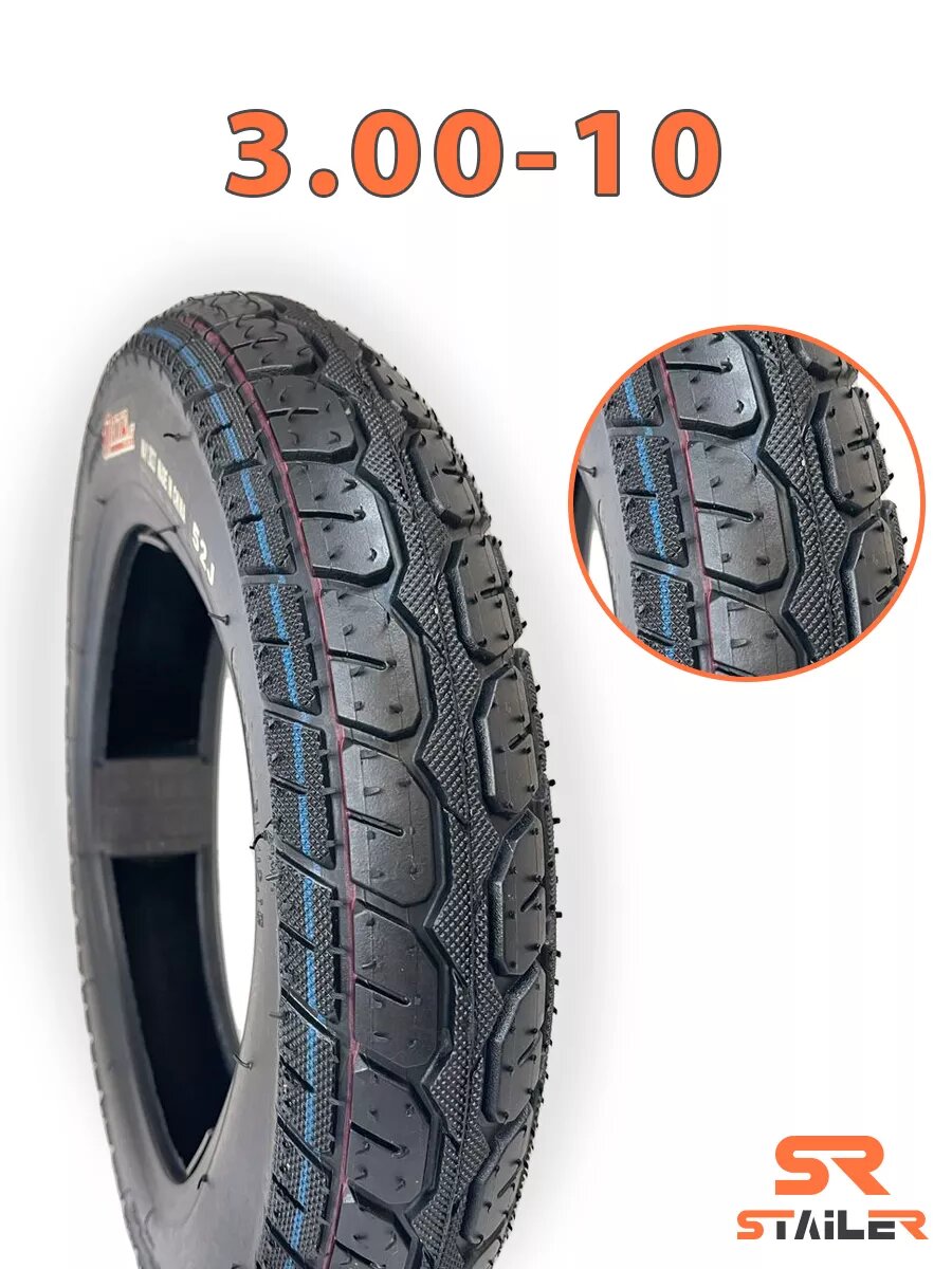Мотошина для мотоцикла 3.00-10 TL GMY108