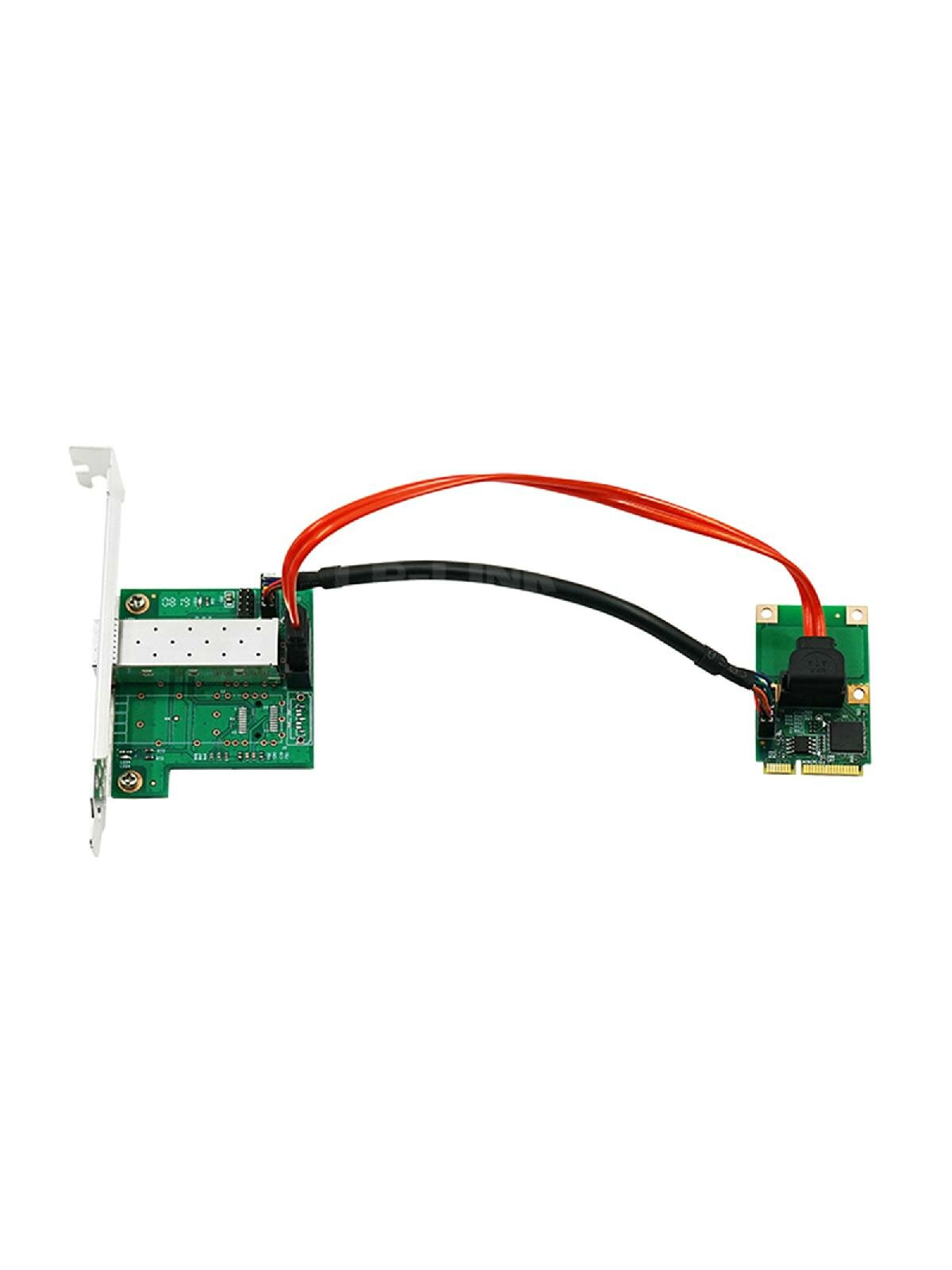 Mini PCIe Gigabit Fiber Networks Card Single Optical Port Ethernet SFP Fiber Adapter Industrial Grade Card For PC