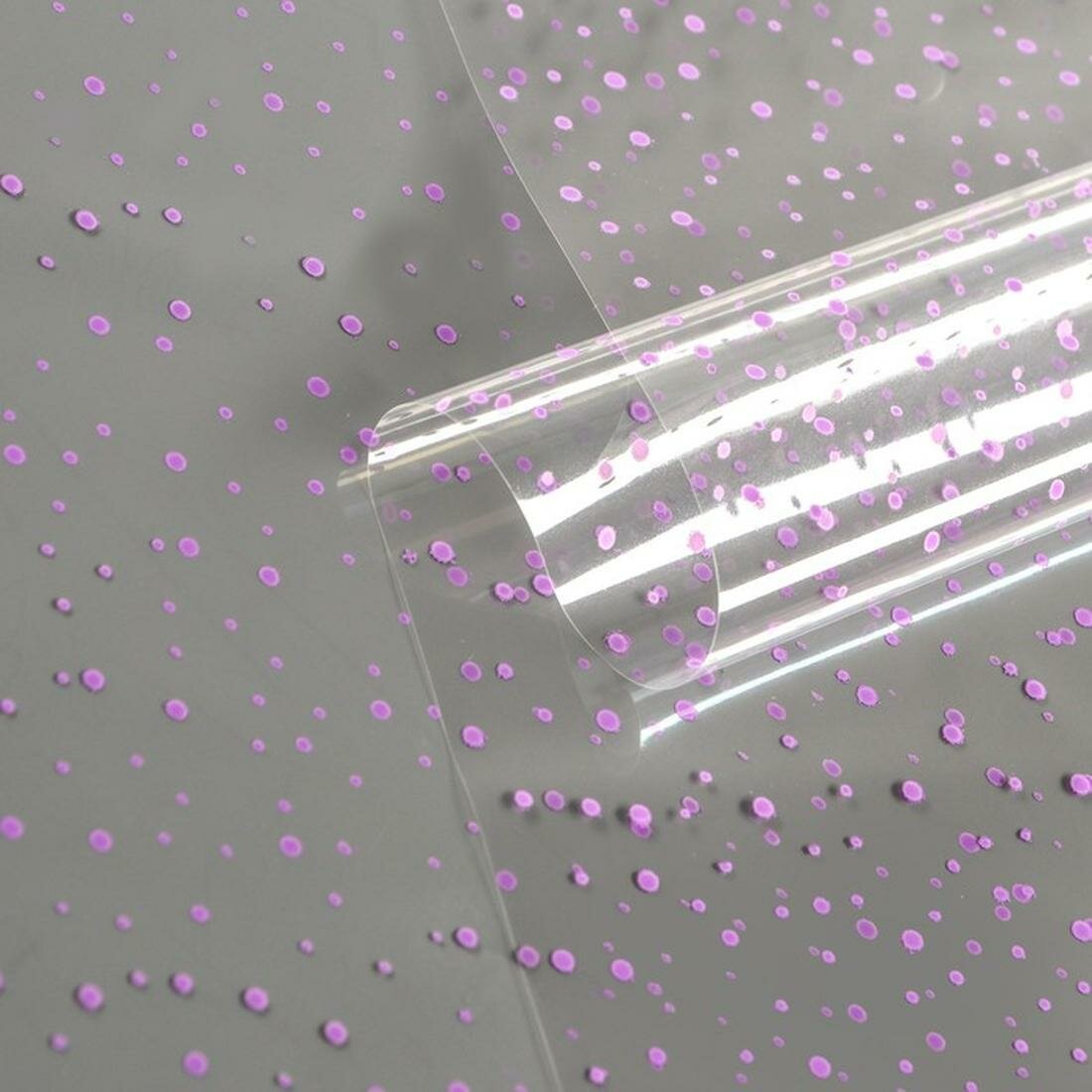 Пленка упаковочная для цветов "Мошка" сиреневая 0,7 х 8.2 м, 40мкм