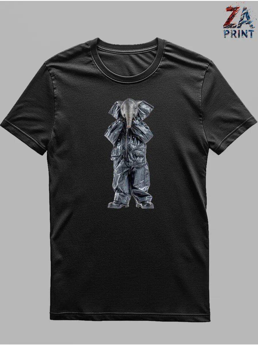 Футболка слон олд мани