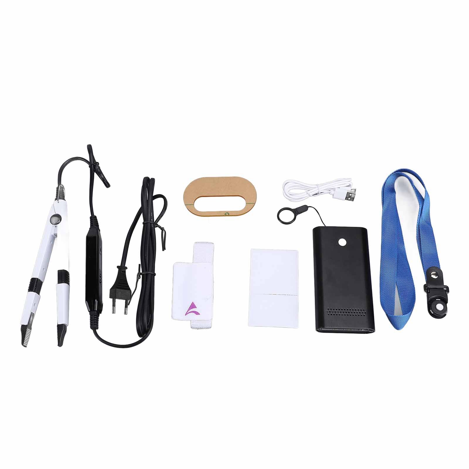 Машинка для наращивания волос с УФ-лампой 10 Вт, комплект для наращивания волос с УФ-лампой и устройством для удаления клея для домашнего салона, вилка ЕС