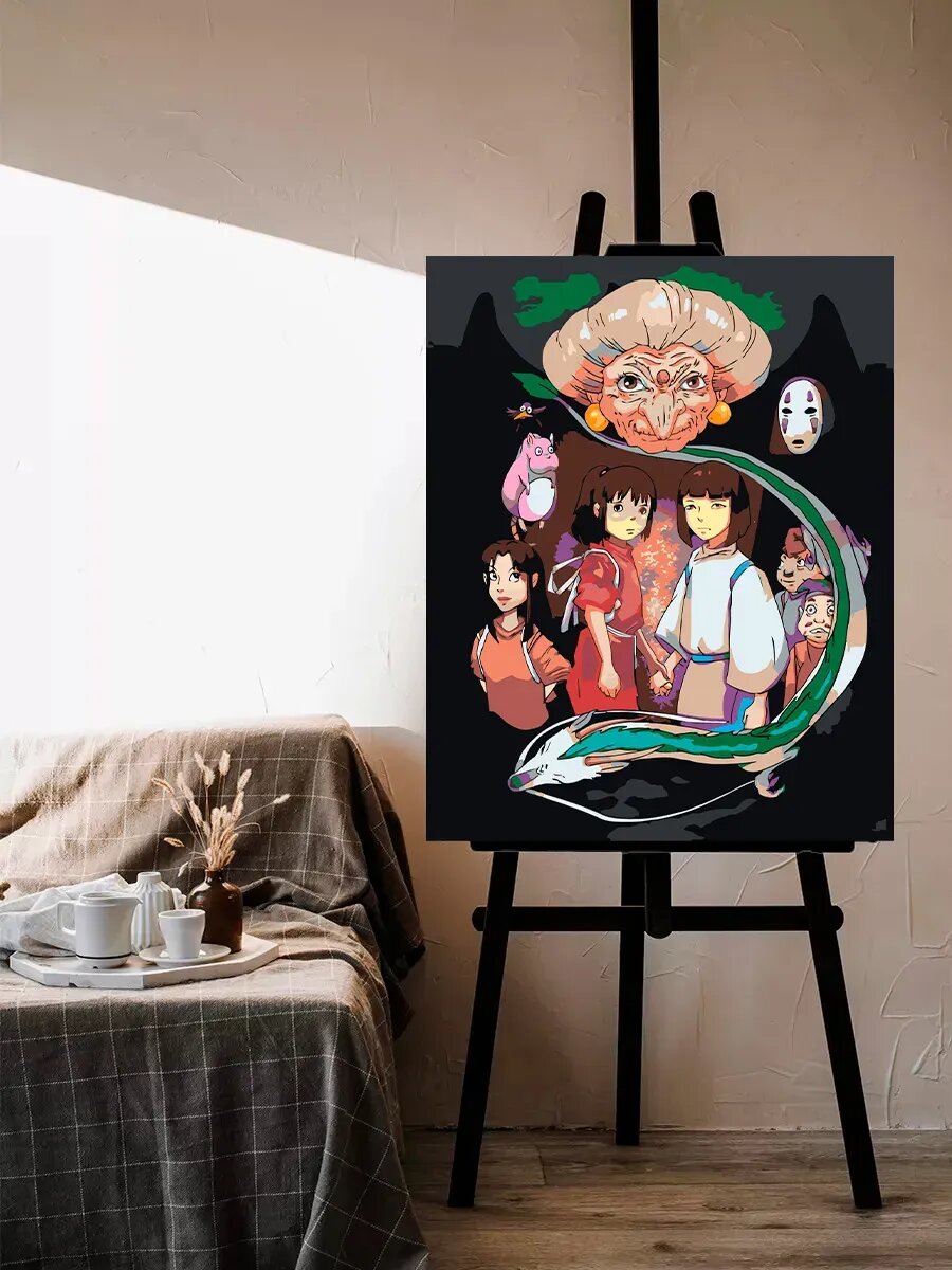 Картина по номерам Унесённые Призраками Мультфильм