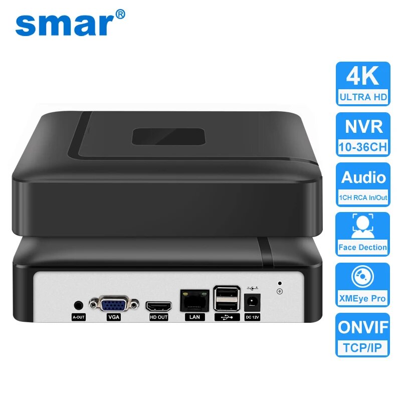Smar NX1009K/16GL/32K 10CH/16CH/32CH/36CH H.265 Видеорегистратор