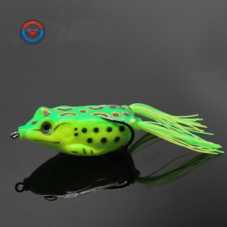 Силиконовая поверхностная приманка-поппер для спиннинга, мягкая лягушка Duckling с 3D-деталями и двойными крючками, реалистичная игра для ловли хищника на открытой воде
