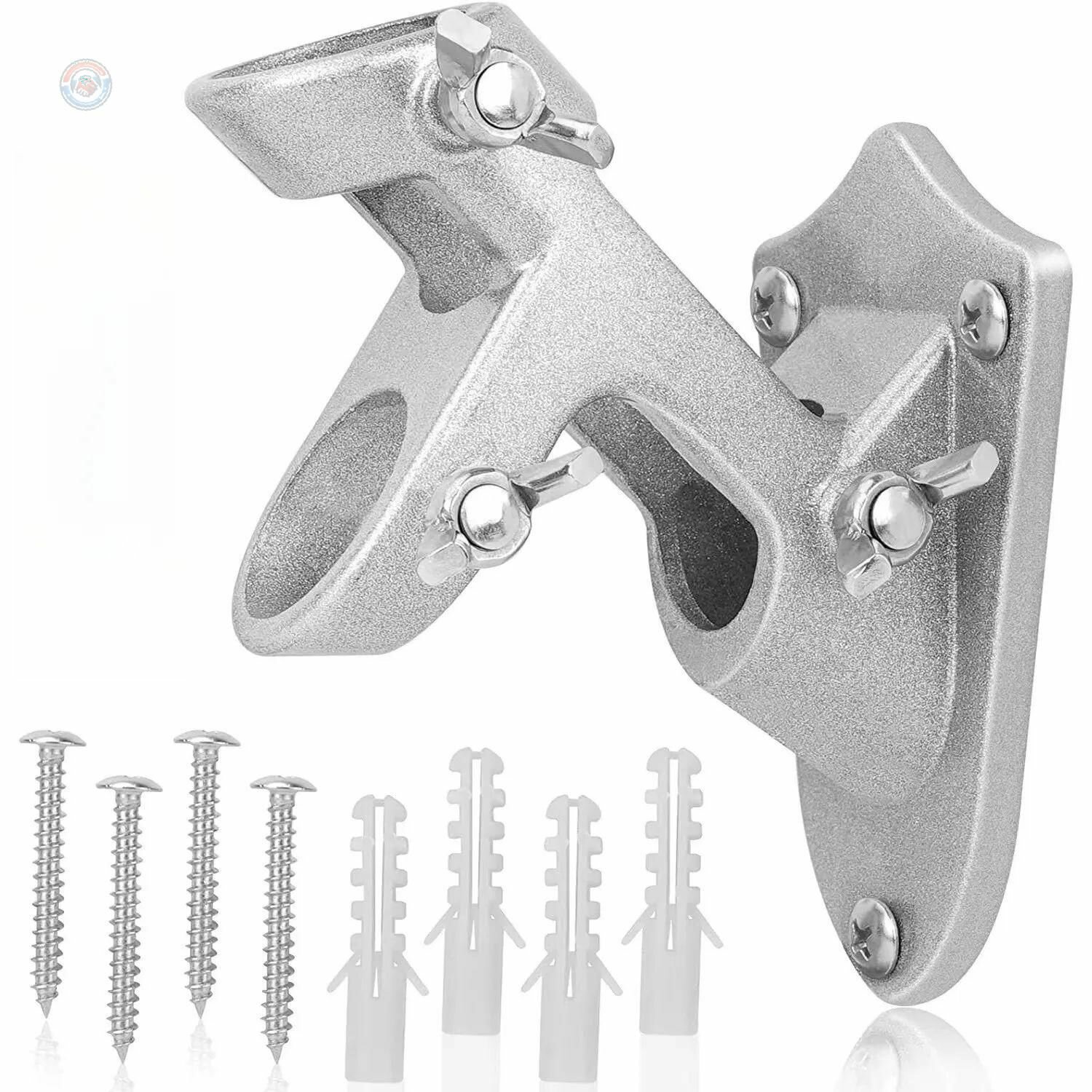 Кронштейн крепежный для флага, настенный регулируемый держатель флагштока с углом наклона, универсальный фасадный кронштейн для государственных и уличных флагов