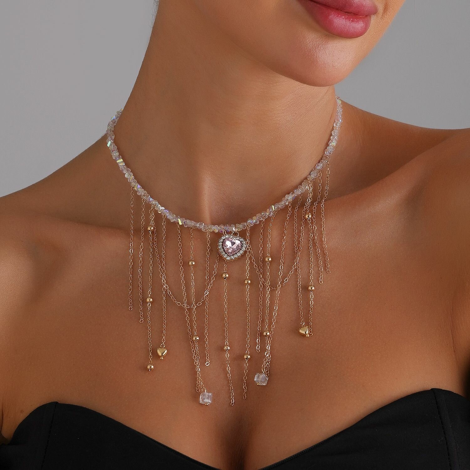 Чокер, стекло