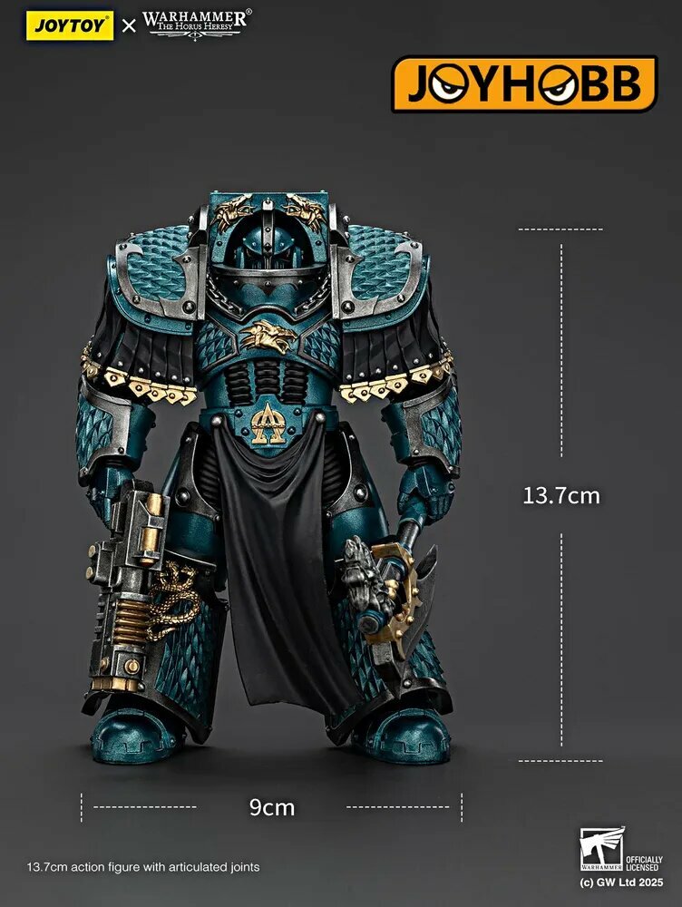 Аниме Фигурка warhammer 40000Alpha Legion Lernaean Terminator with Volkite ChargerJOYTOY 1/18 подвижная фигурка сменные аксессуары высокая детализация JOYHOBB