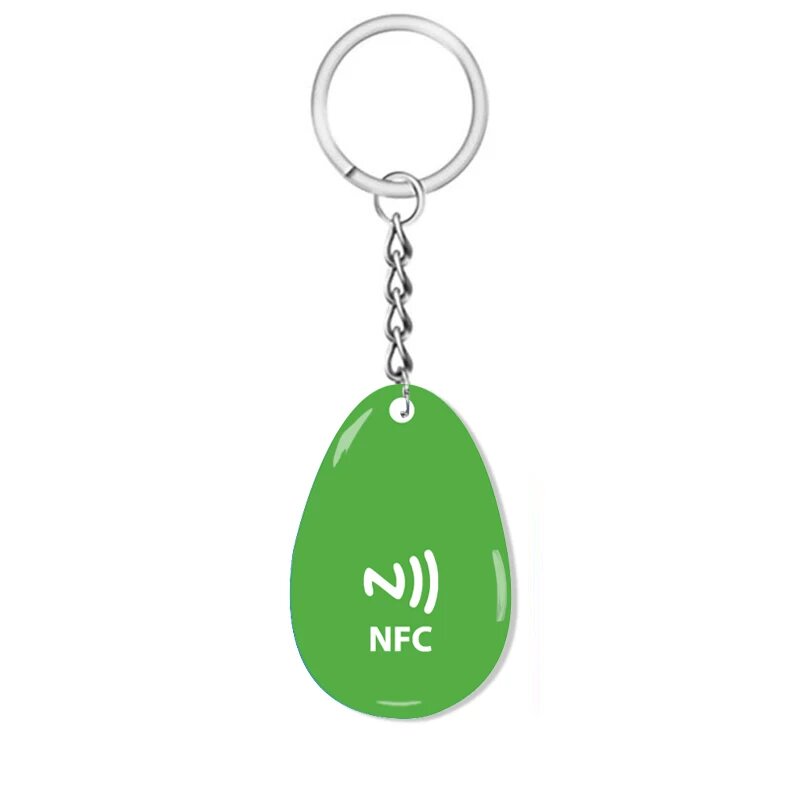 NFC брелок зеленый, MochuaRFID