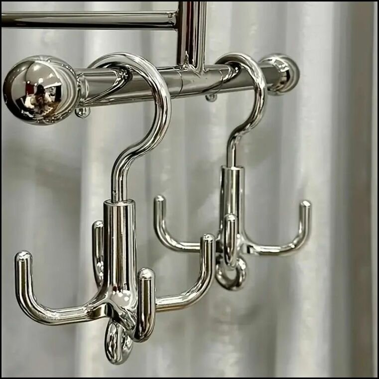 2 шт Вешалка для ремней, галстуков, шарфов, бижутерии, аксессуаров, модульная, вращающаяся на 360 градусов