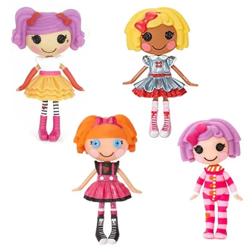 Lalaloopsy Мини-куклы 8 см, набор из 4 штук, Розовый, Женский
