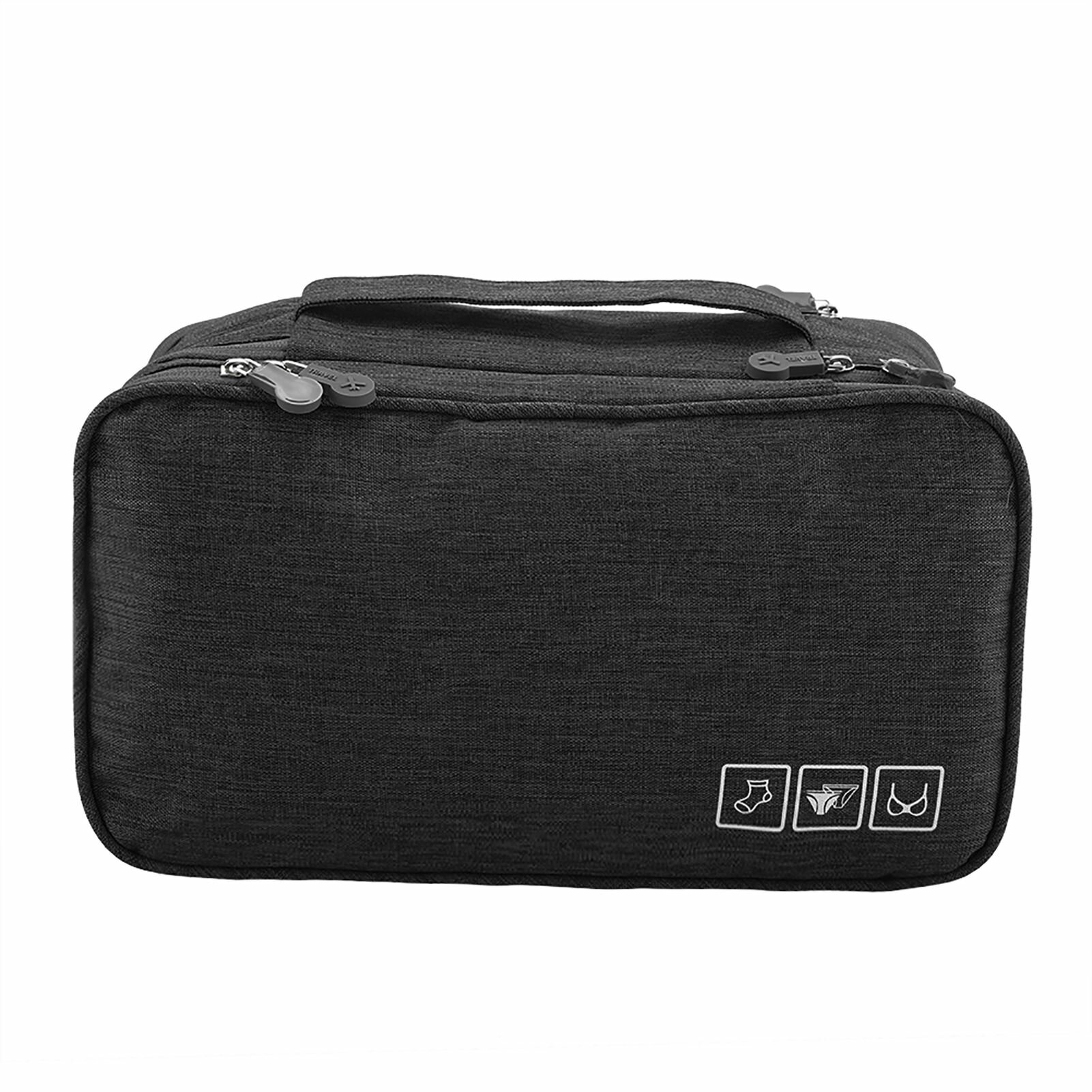 Портативный дорожный органайзер для хранения вещей, водонепроницаемый чехол для нижнего белья, бюстгальтеров, носков, компактный и легкий USB-кейс для аксессуаров