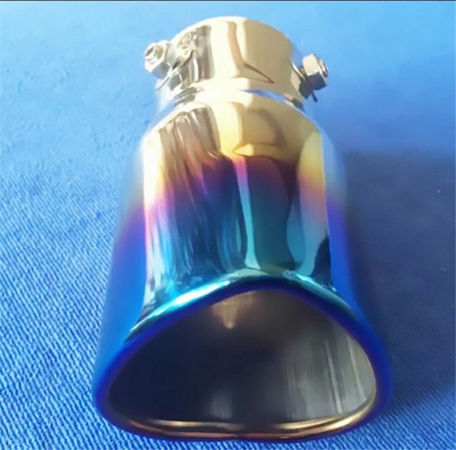 Универсальный глушитель выхлопной трубы с сердечником в форме сердца, входным диаметром 63 мм для автомобиля