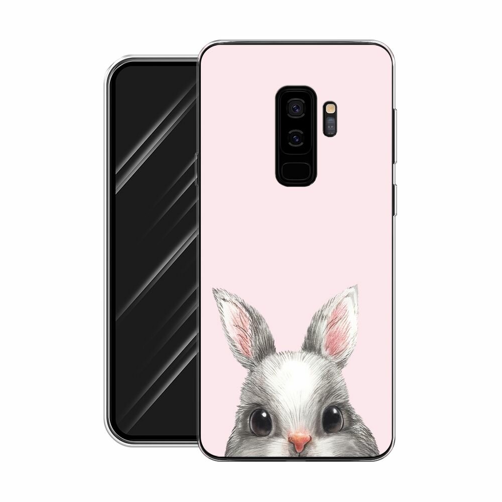 Чехол на Samsung Galaxy S9 + / Самсунг Галакси С9 Плюс с принтом "Карандашный кролик 1 - 8 марта" — фото 1