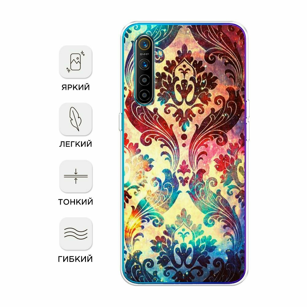 Силиконовый чехол на Realme XT / Реалми XT с принтом "Чарующий узор" — фото 1